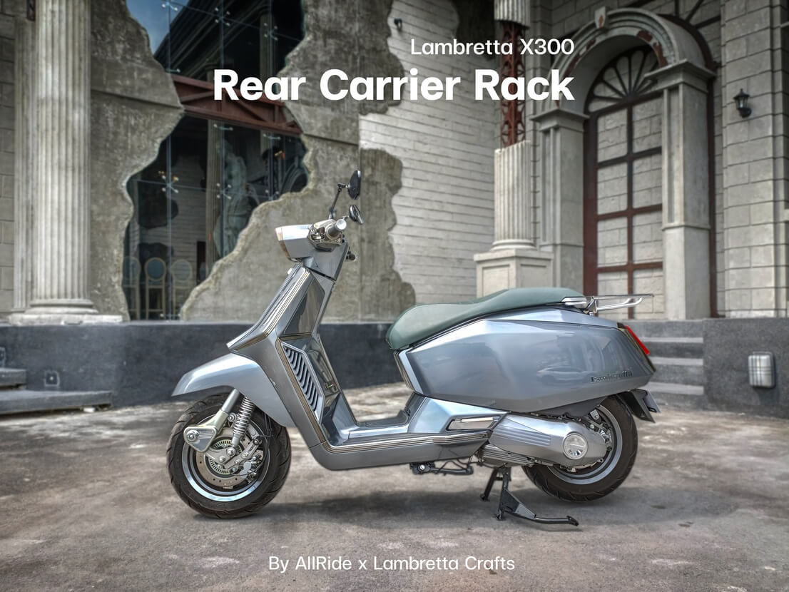 Lambretta X300 Rear Carrier Rack - Lambretta AllRide Bangkok