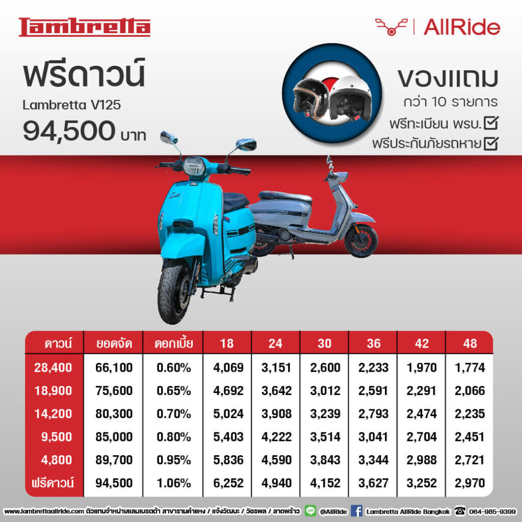 LAMBRETTA V125 SPECIAL - Lambretta AllRide Bangkok